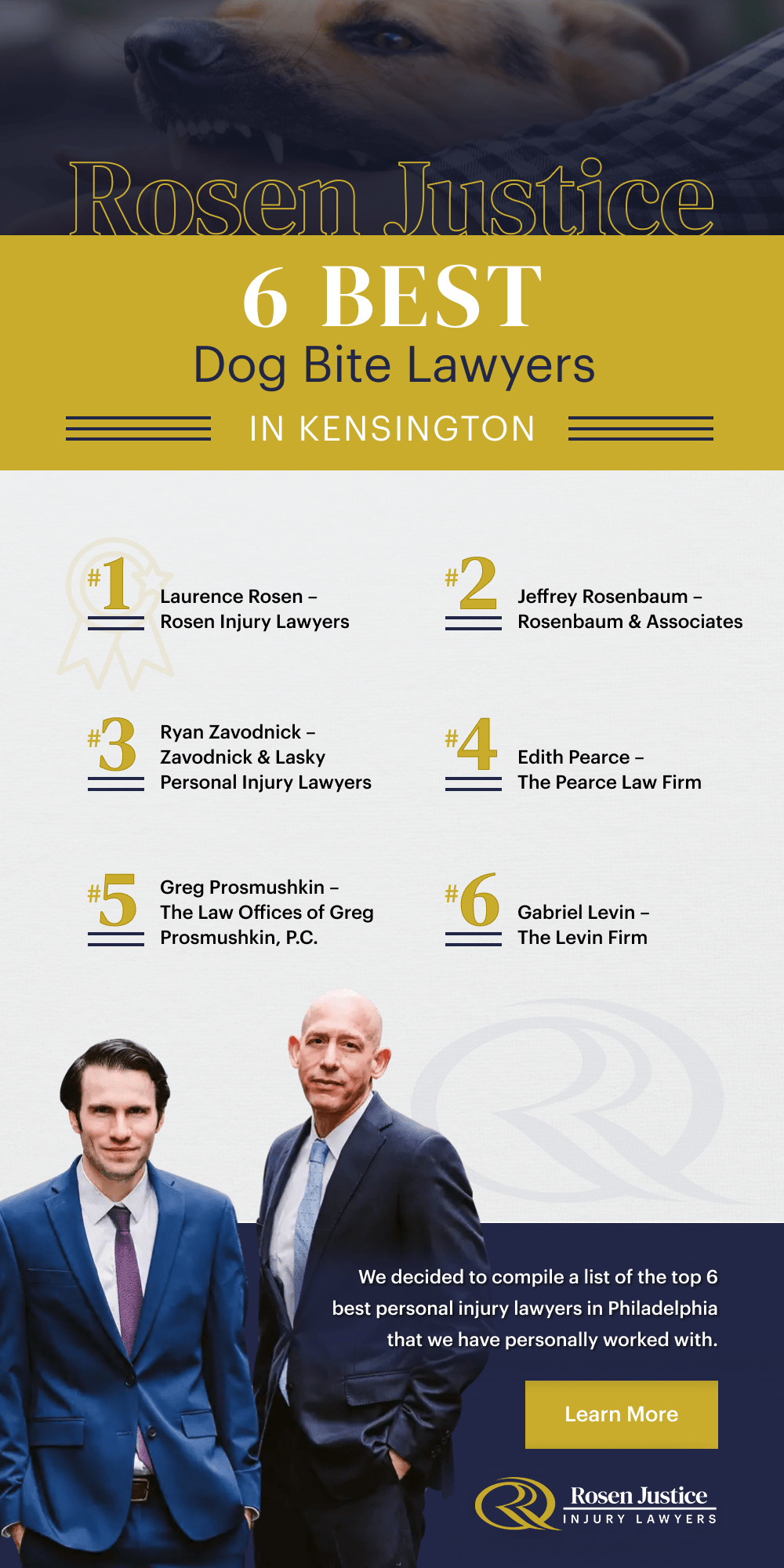 6 Best Dog Bite Lawyers in Kensington (2024 Picks) - Rosen Justice